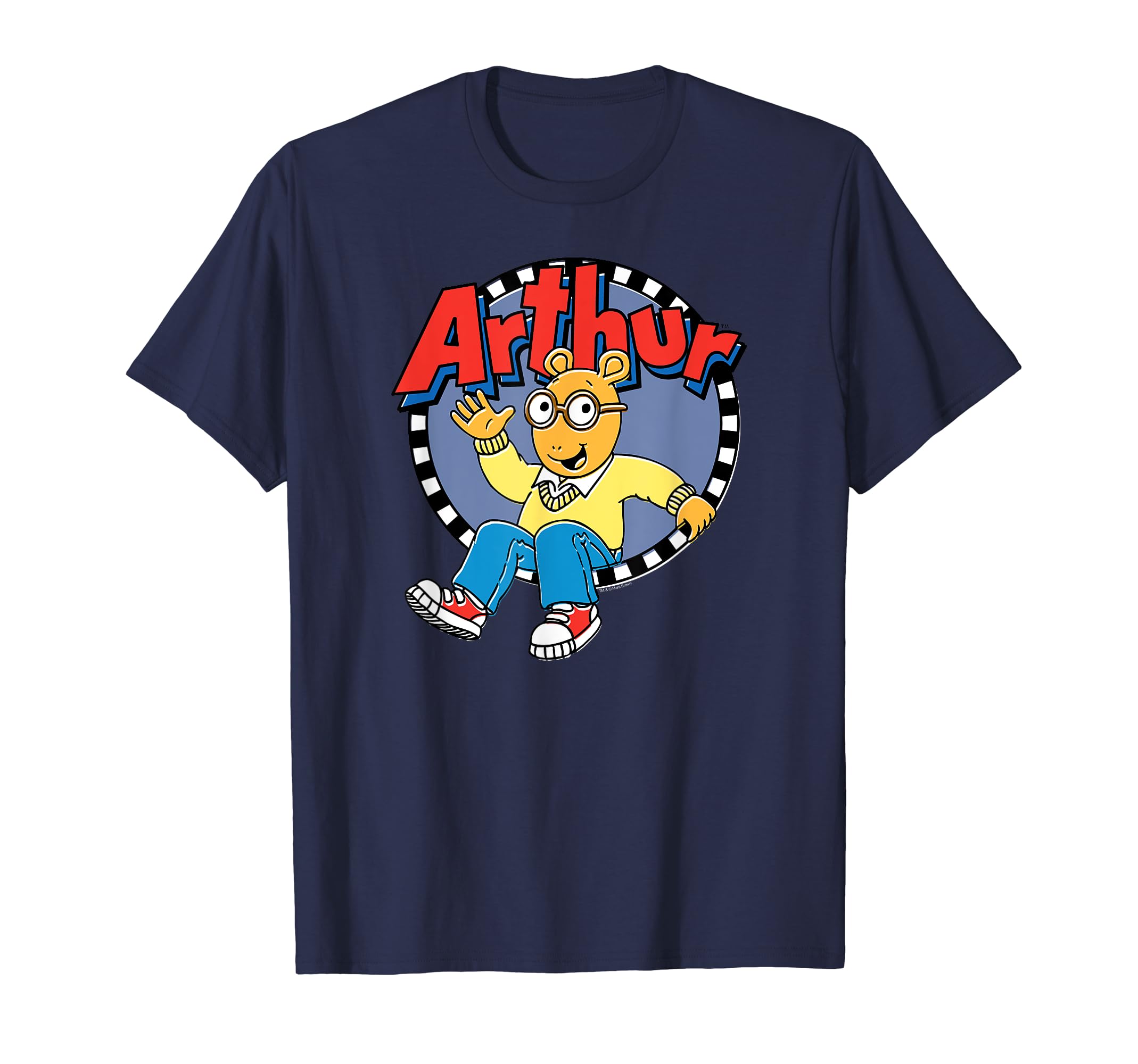 Amazon.com: Arthur Non Distressed Arthur Waving Logo T-Shirt : Clothing ...