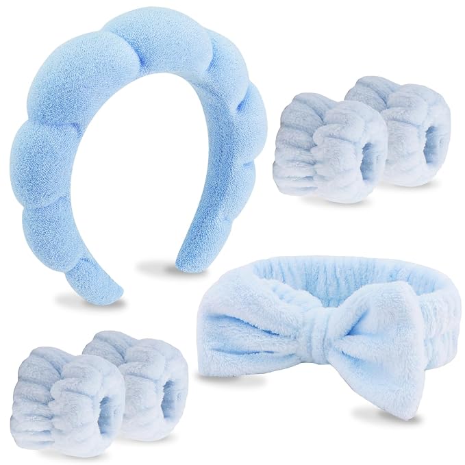 Amazon.com : VELSCRUN 6 Pack Spa Headband, Makeup Headband, Face Wash ...