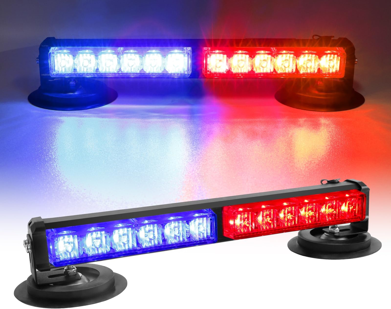 OPPBUY 12.2'' Emergency Police Beacon Light,Rechargeable Wireless Red ...