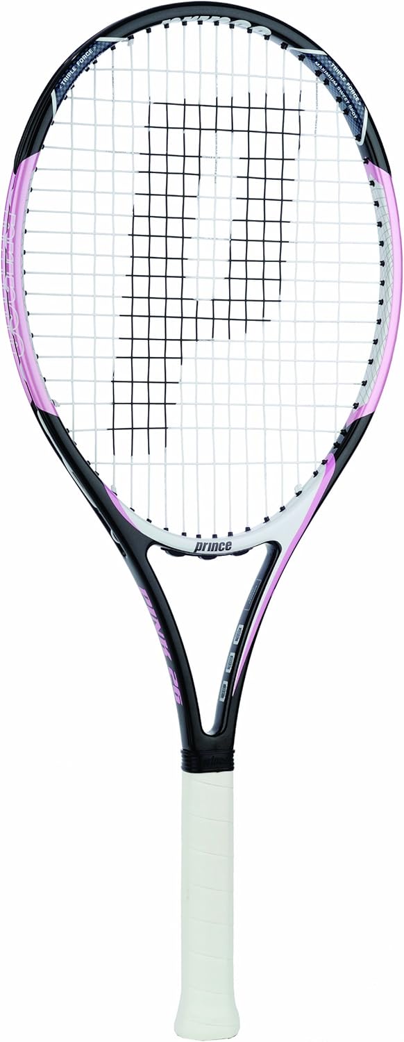 Amazon.com : Prince Pink 26 Strung Tennis Racquet (1 (4-1/8) : Tennis ...