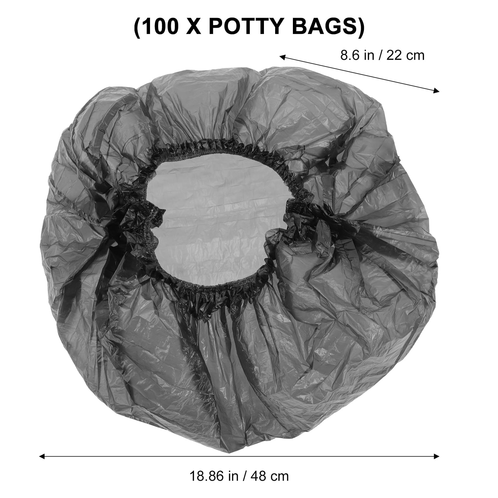 Snapklik.com : 100pcs Toilet Trash Bag Training Toilet Liner Travel ...