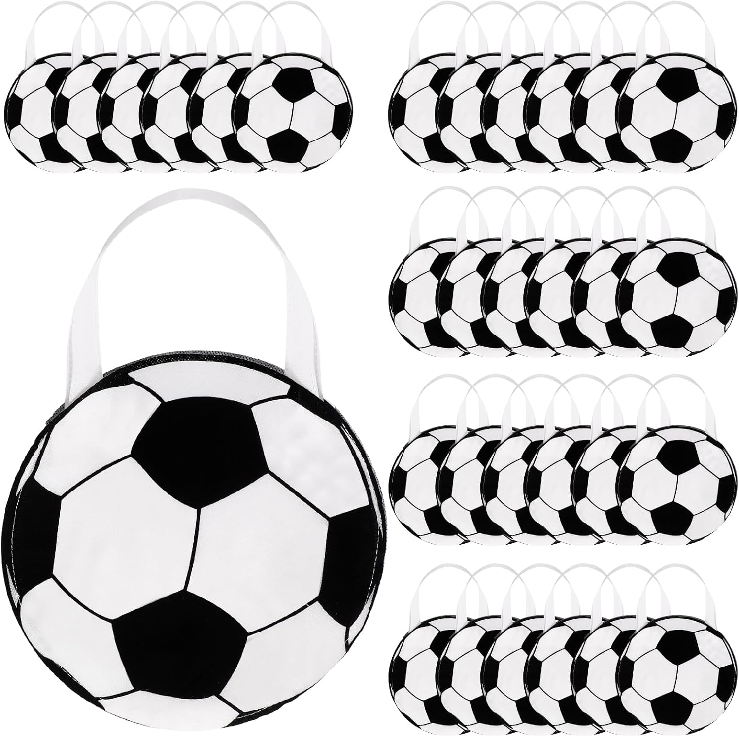 Amazon.com: Aoriher 48 Pcs Sport Party Favor Bags 9.84x9.84'' Soccer ...