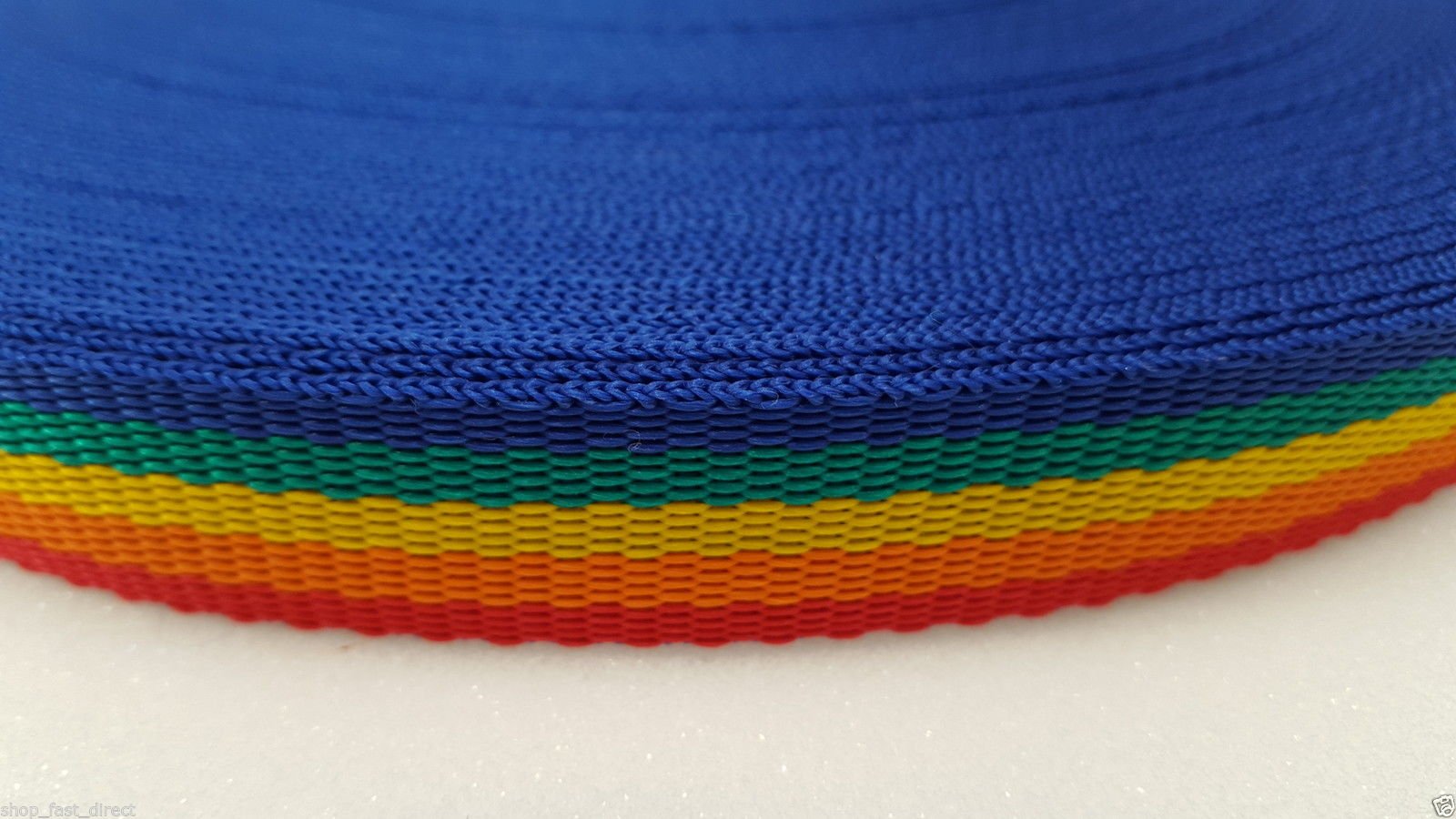 Direct Manufacturing 25mm Rainbow Webbing Rolls Polyproplene 440kg ...