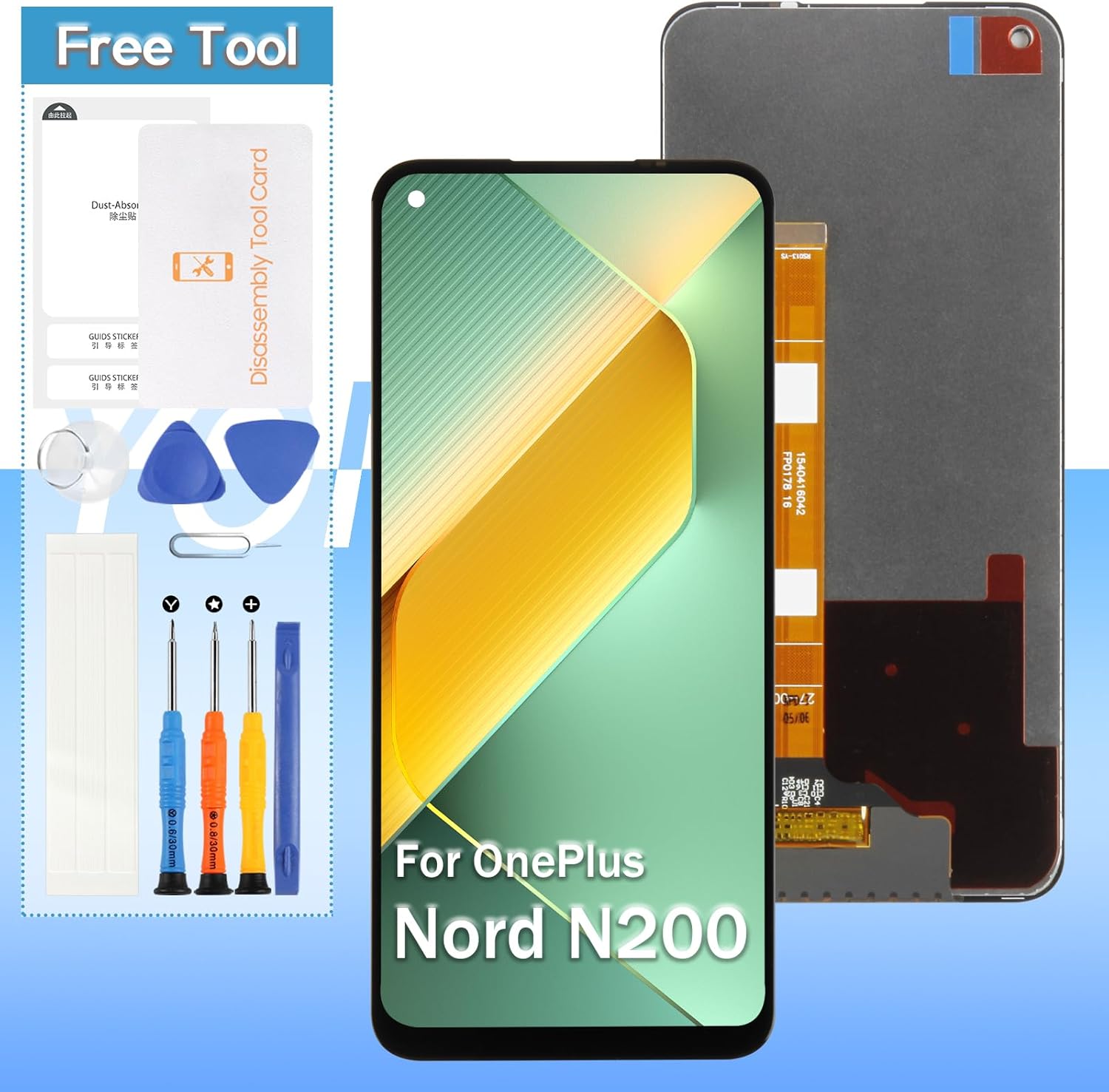 Amazon.com: Screen Replacement for OnePlus Nord N200 5G DE2118 DE2117 ...