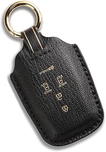 Amazon.com: Hontumax Premium Leather 5-Button Key Fob Cover Case for ...