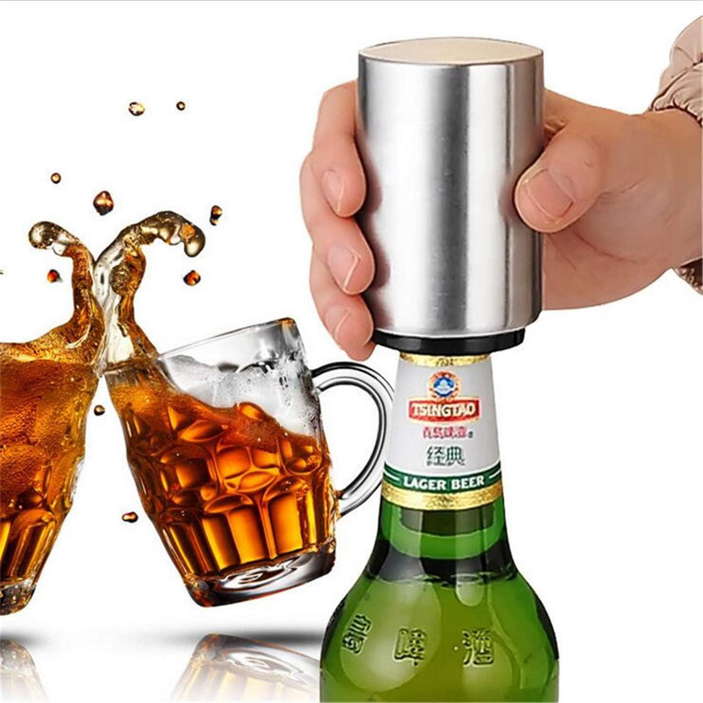 Amazon.com: SDFSX Automatic Beer Bottle Openers Stainless Steel Wine ...
