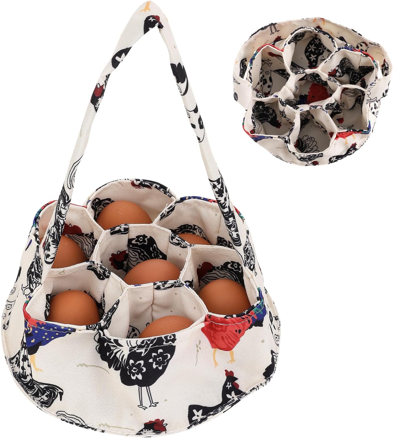 Amazon.com: Large Egg Collecting & Gathering Basket/Bag (with 7 Pouches ...