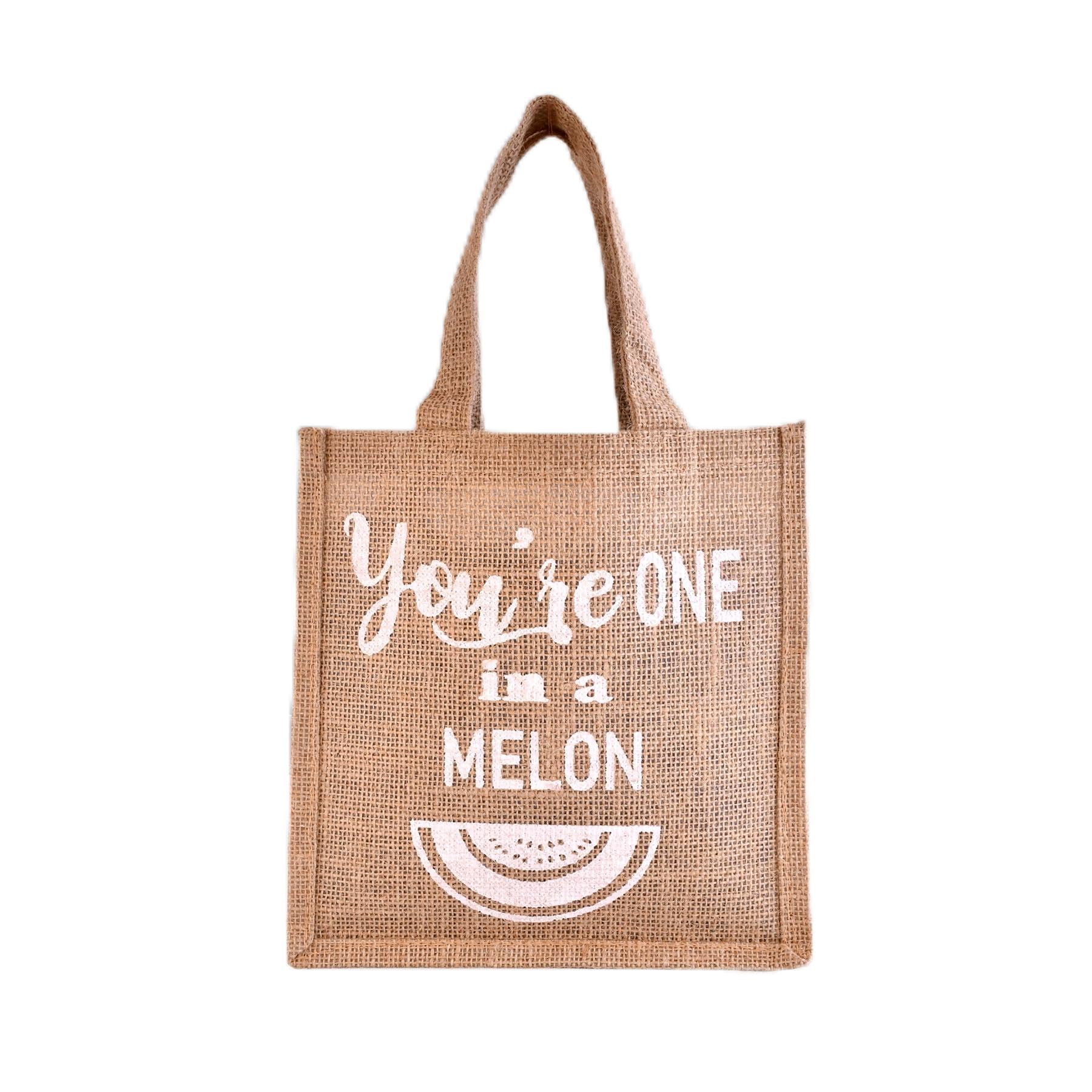 Kuber Industries Lunch Bag | Jute Carry Bag | Lunch Handbag | Lunch ...