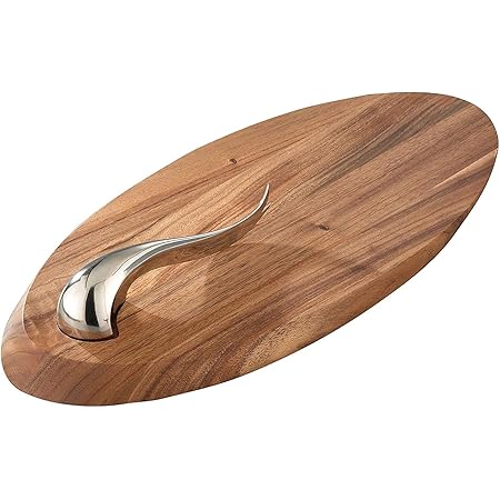 Amazon.com: nambe Harmony Cheese Board with Knife | Made of Acacia Wood ...