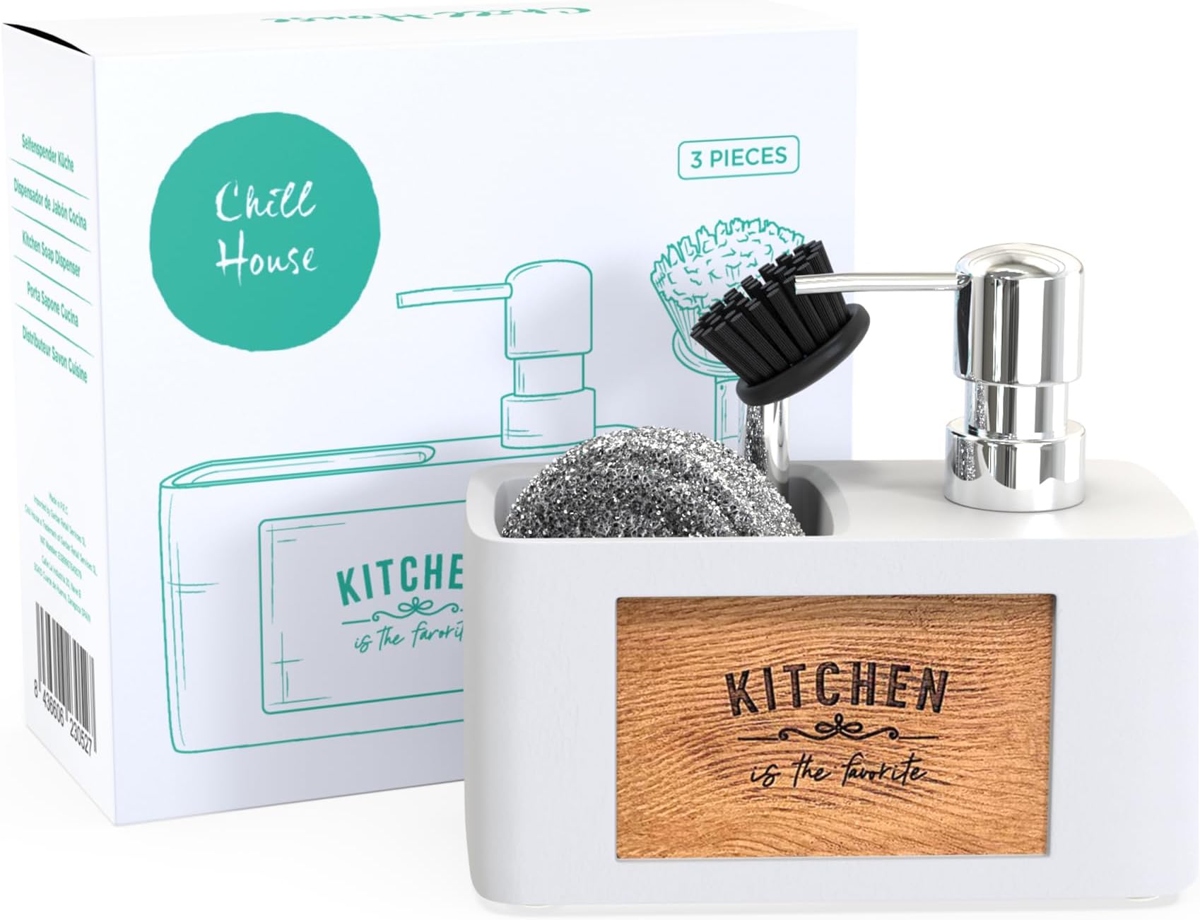 Amazon.com: Dish Soap Dispenser for Kitchen - Soap Dispenser for ...