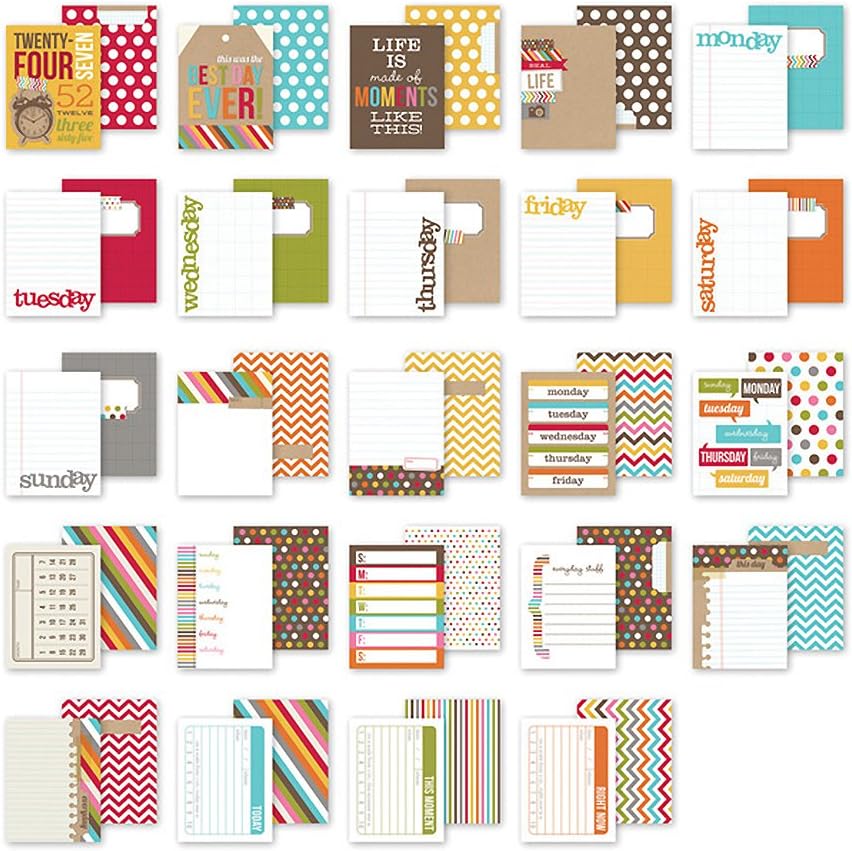 Amazon.com: Simple Stories Snap! Cards, Snappy Days, 3 by 4-Inch : Home ...