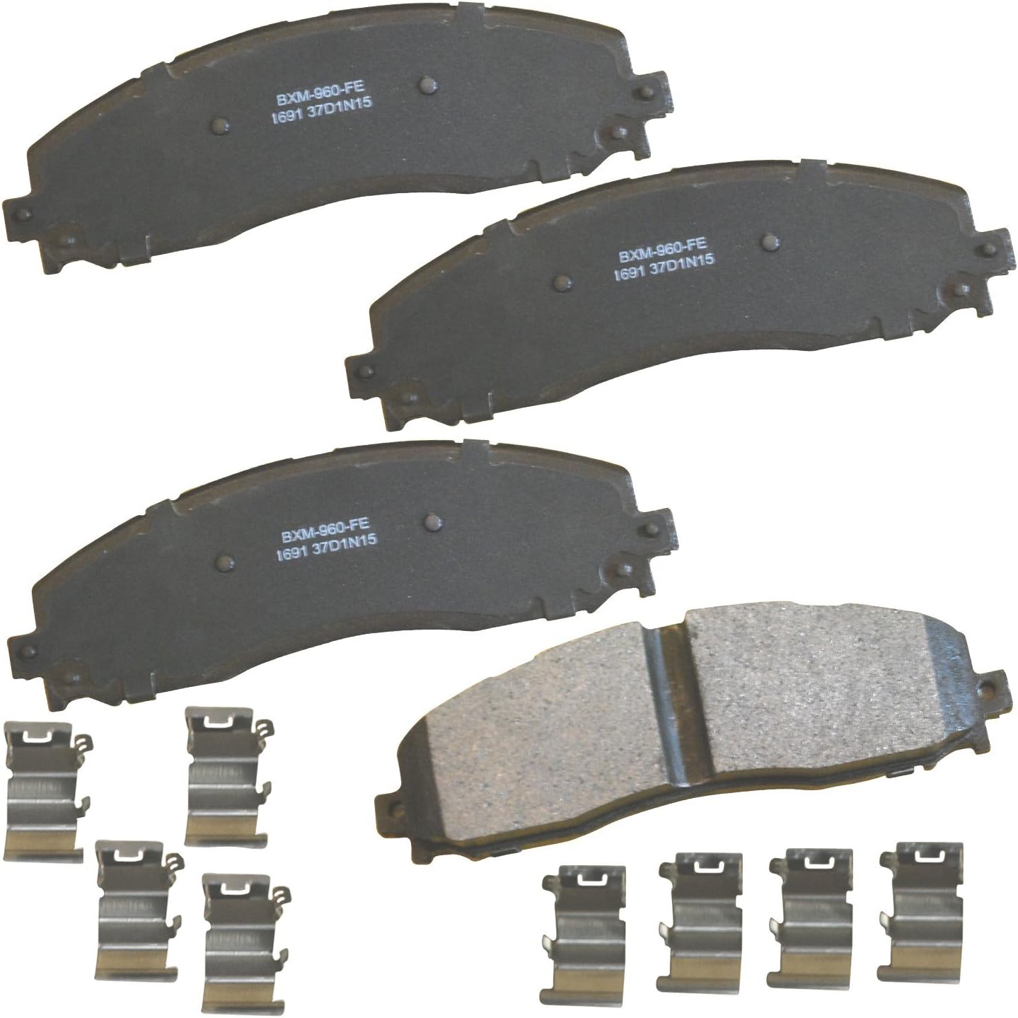 Amazon.com: Bendix Fleet Metlok MKD1691FM Semi-Metallic Rear Brake Pads ...
