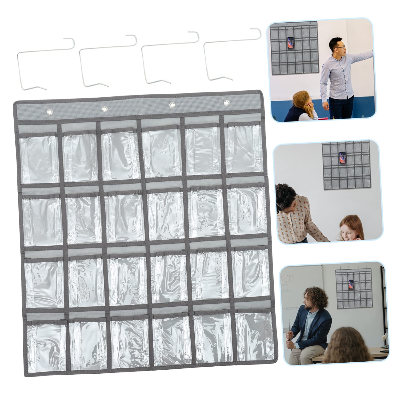 Snapklik.com : 24 Compartment Storage Hanging Bag Pocket Calculator ...