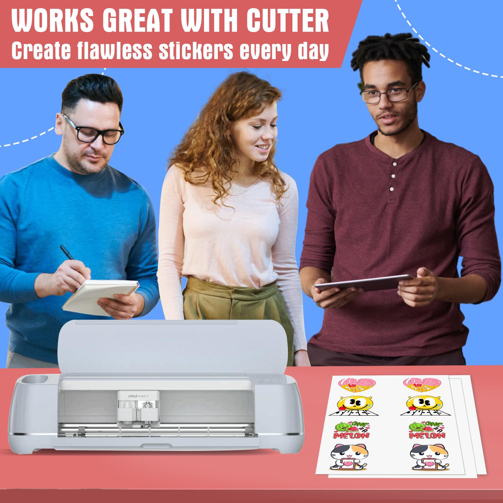 Snapklik.com : Sticker Paper Clear Printable Vinyl For Inkjet Printer ...