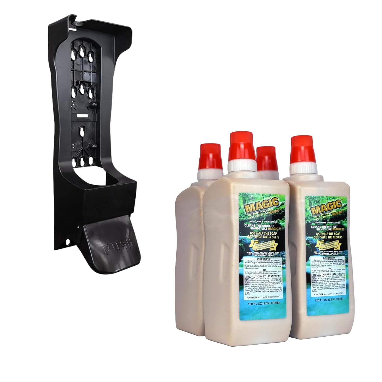 Amazon.com : Zenex Magic Hand Soap & Push-Style Dispenser Bundle - 4 ...