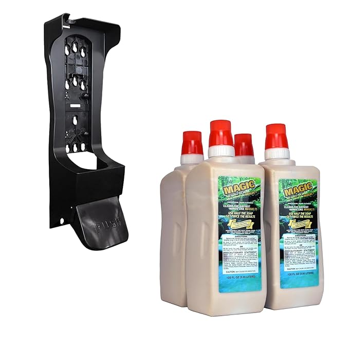 Amazon.com : Zenex Magic Hand Soap & Push-Style Dispenser Bundle - 4 ...