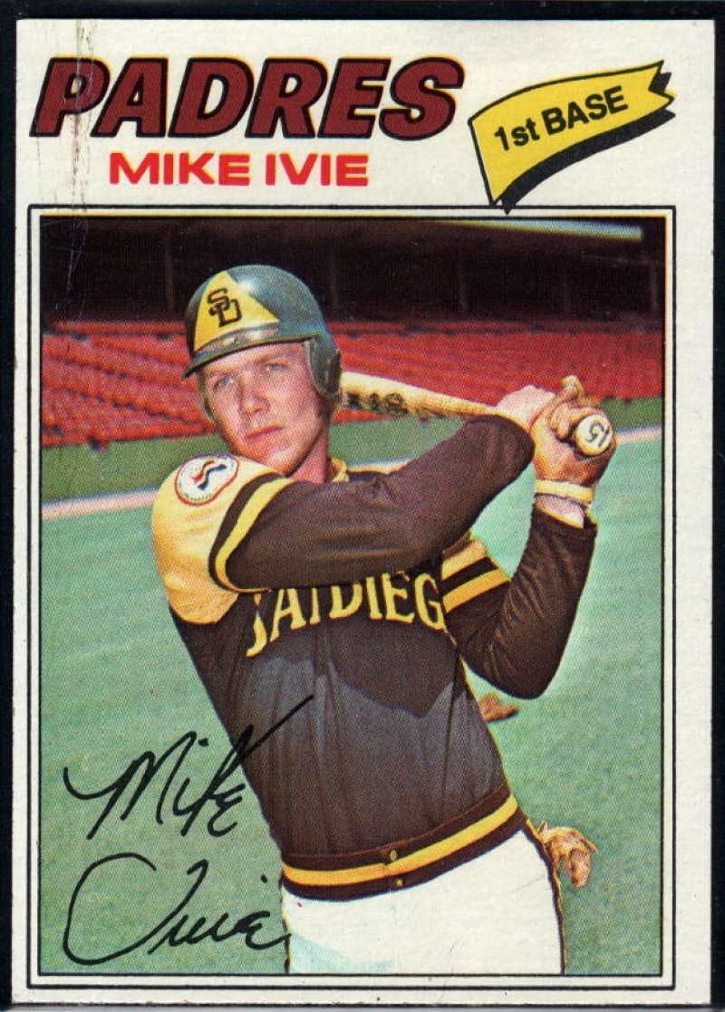 Amazon.com: Baseball MLB 1977 Topps #325 Mike Ivie Padres ...