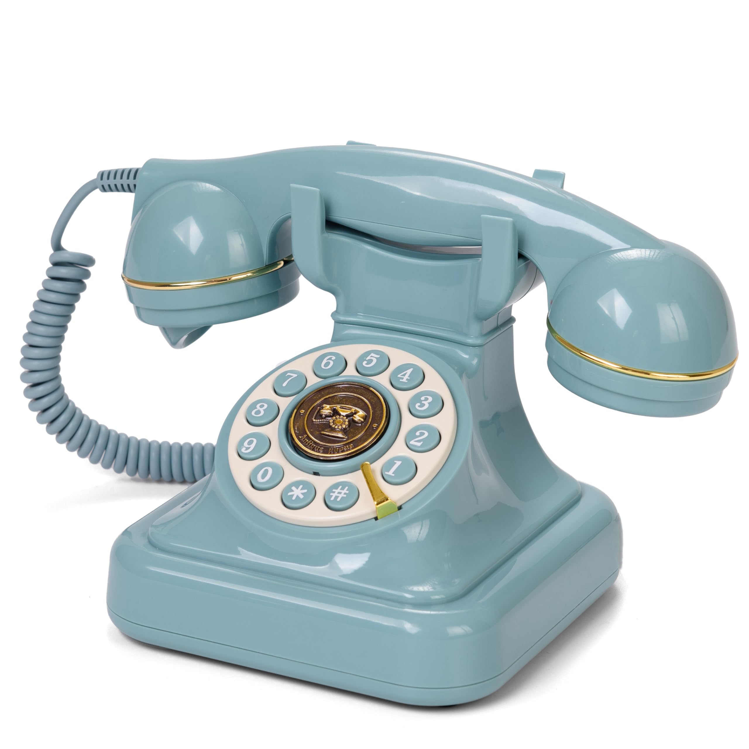 Amazon.com : Retro Old Corded Landline Telephone, Vintage Fashioned ...