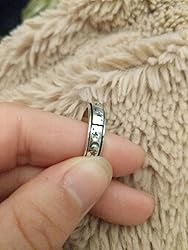 Shop LC Mens Womens Spinner Band Ring 925 Sterling Silver Statement ...