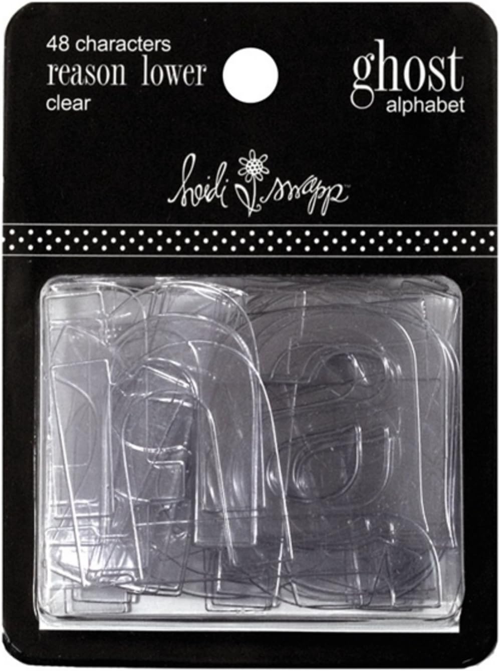 Amazon.com: Heidi Swapp Acetate Ghost Alphabet 2: Reason Clear ...