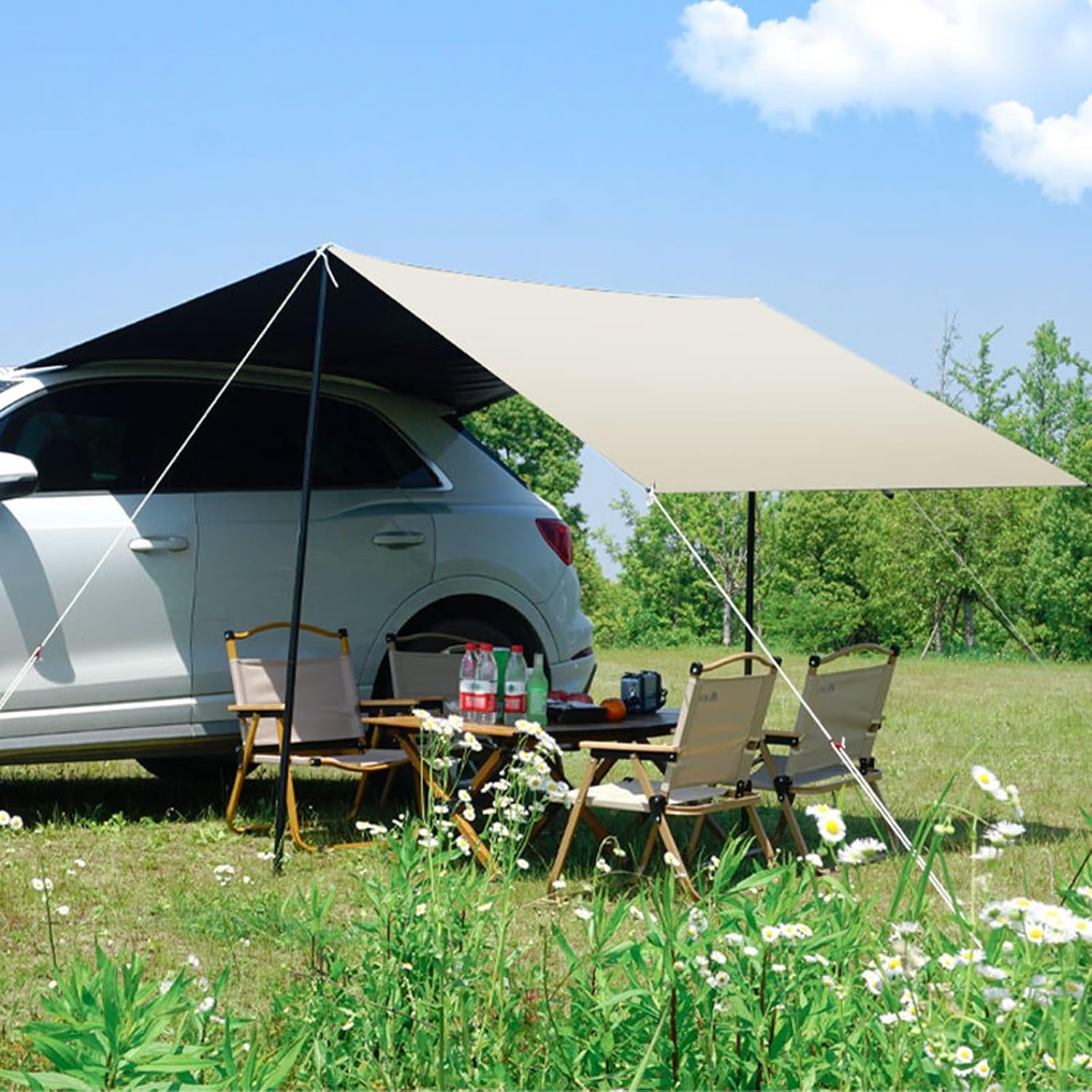 Amazon.com: Yclty Portable Car Awning with Suction Cups, 6.5ft X 9.8ft ...