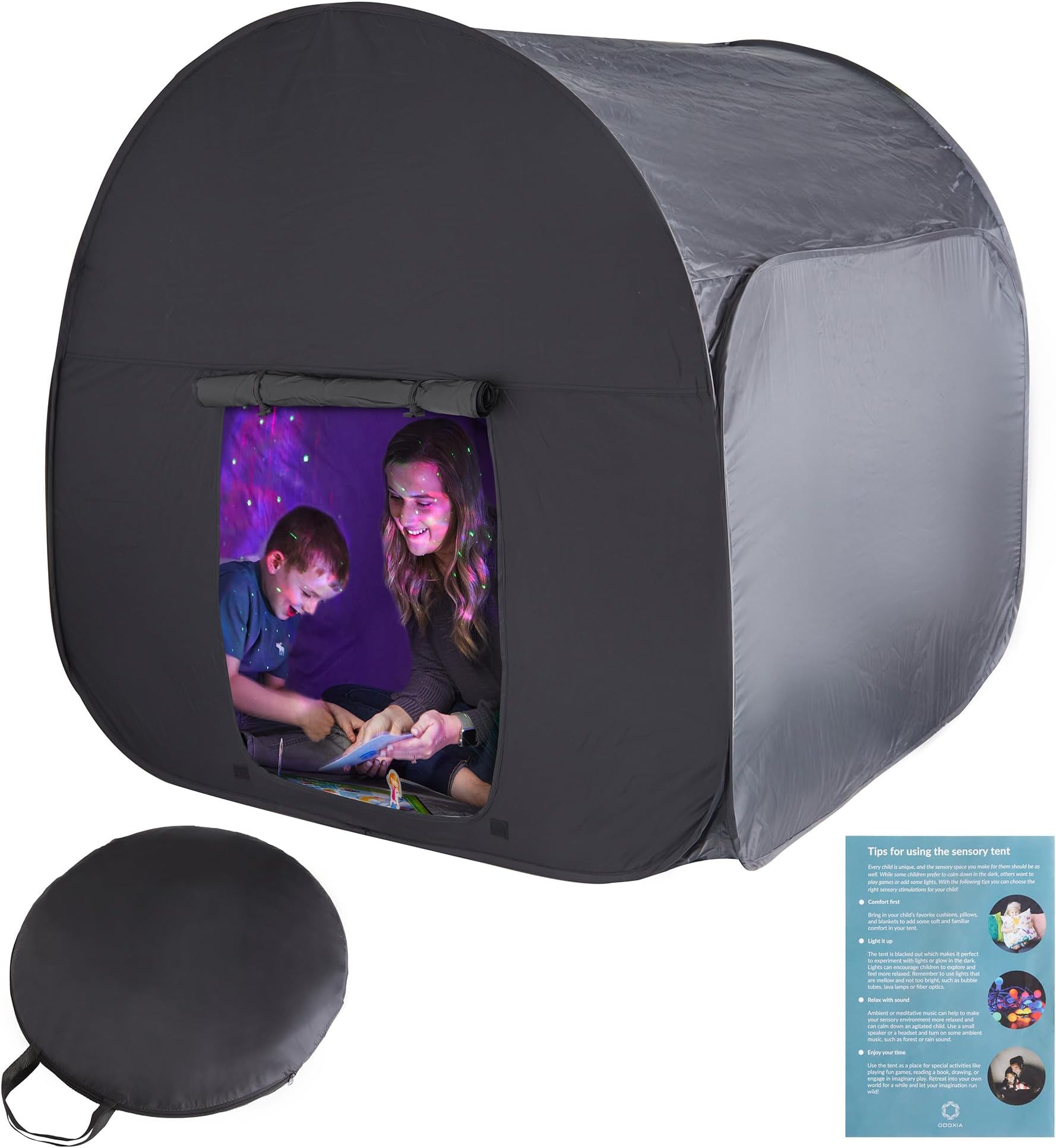 Portable Kids Sensory Tent Calm Corner Tent Foldable Pop Up Tent ...