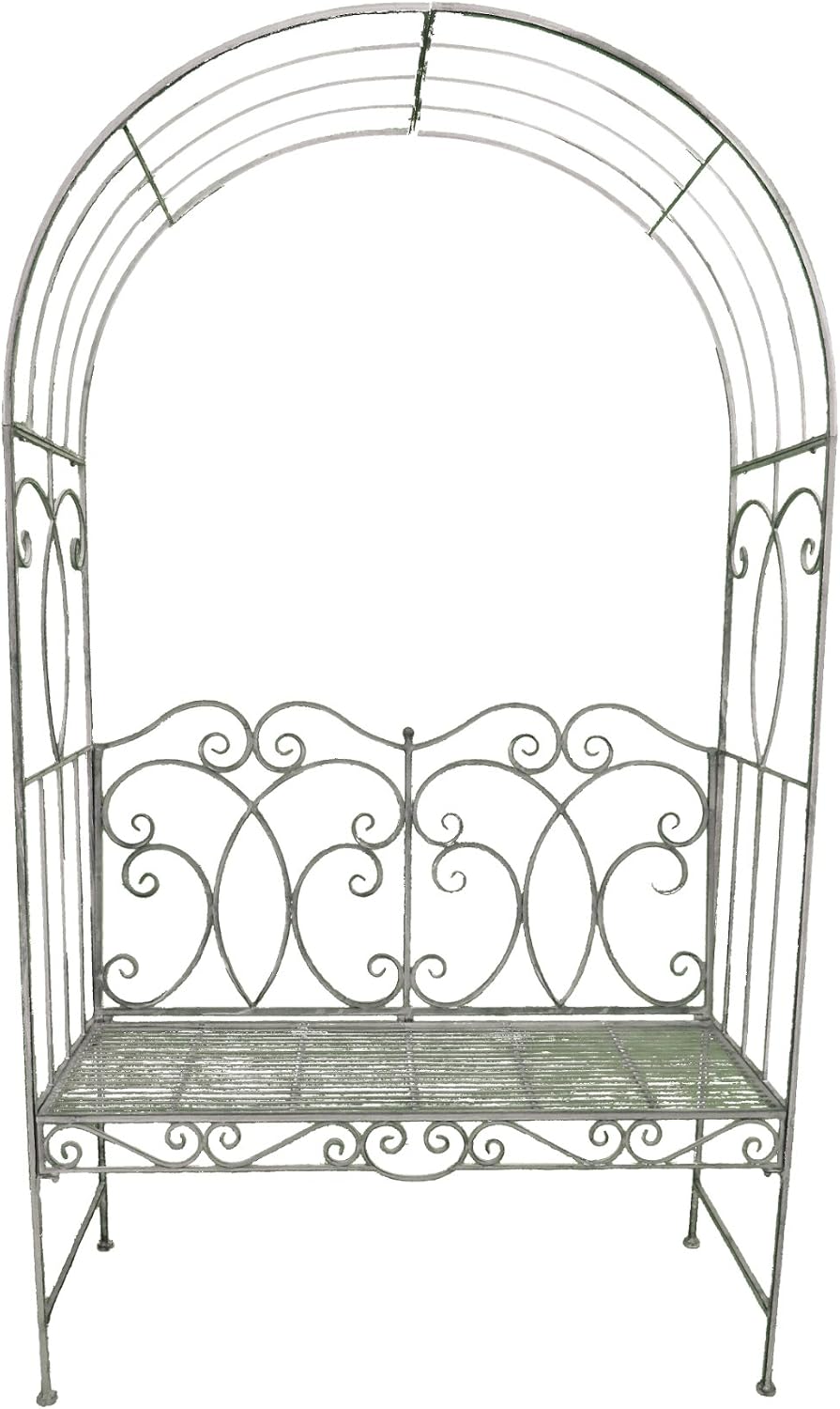 Ascalon Heritage Bench Arbour, Antique Grey : Amazon.co.uk: Garden