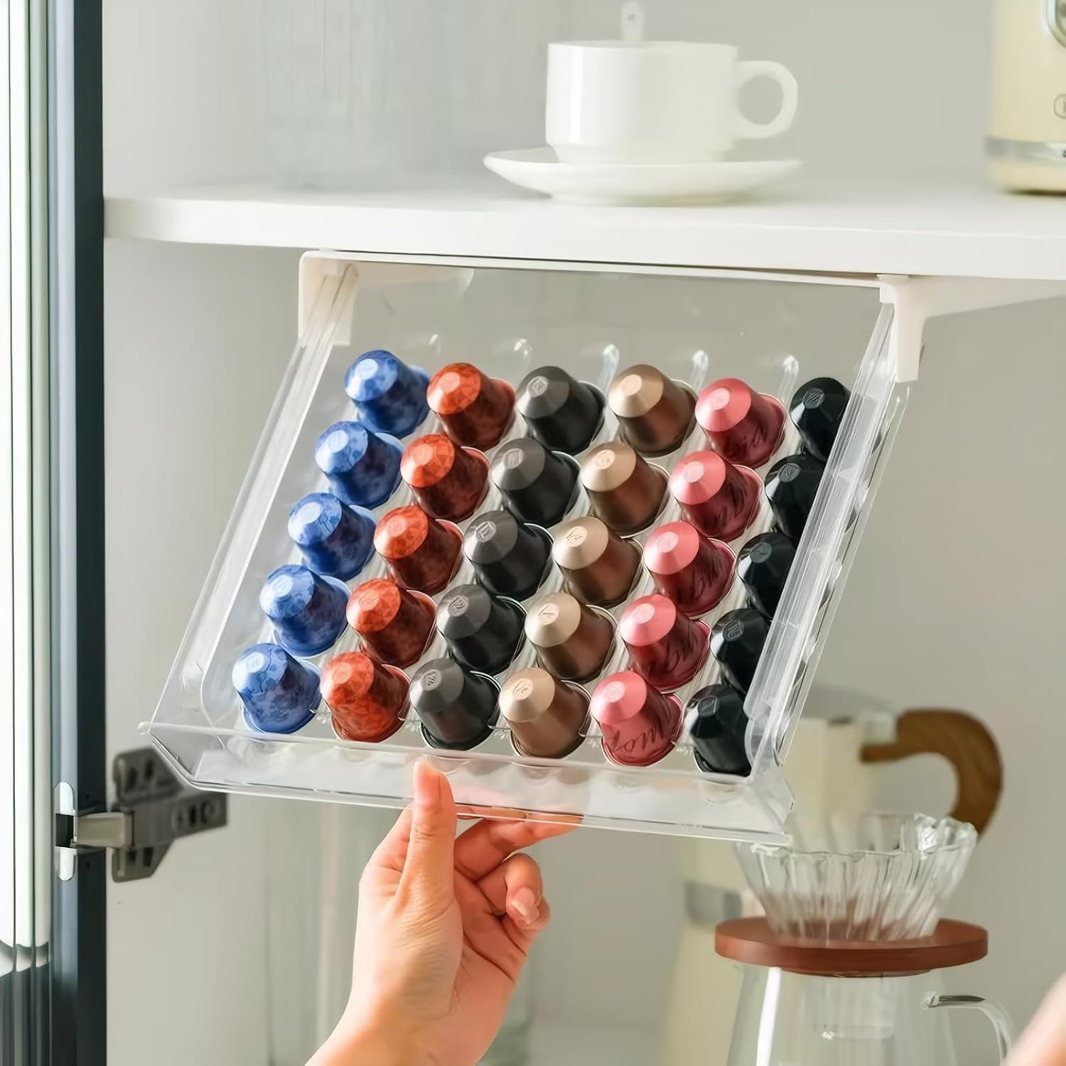 Amazon.com: Prylenza Coffee Pod Capsule Drawer Organizer,Compatible ...