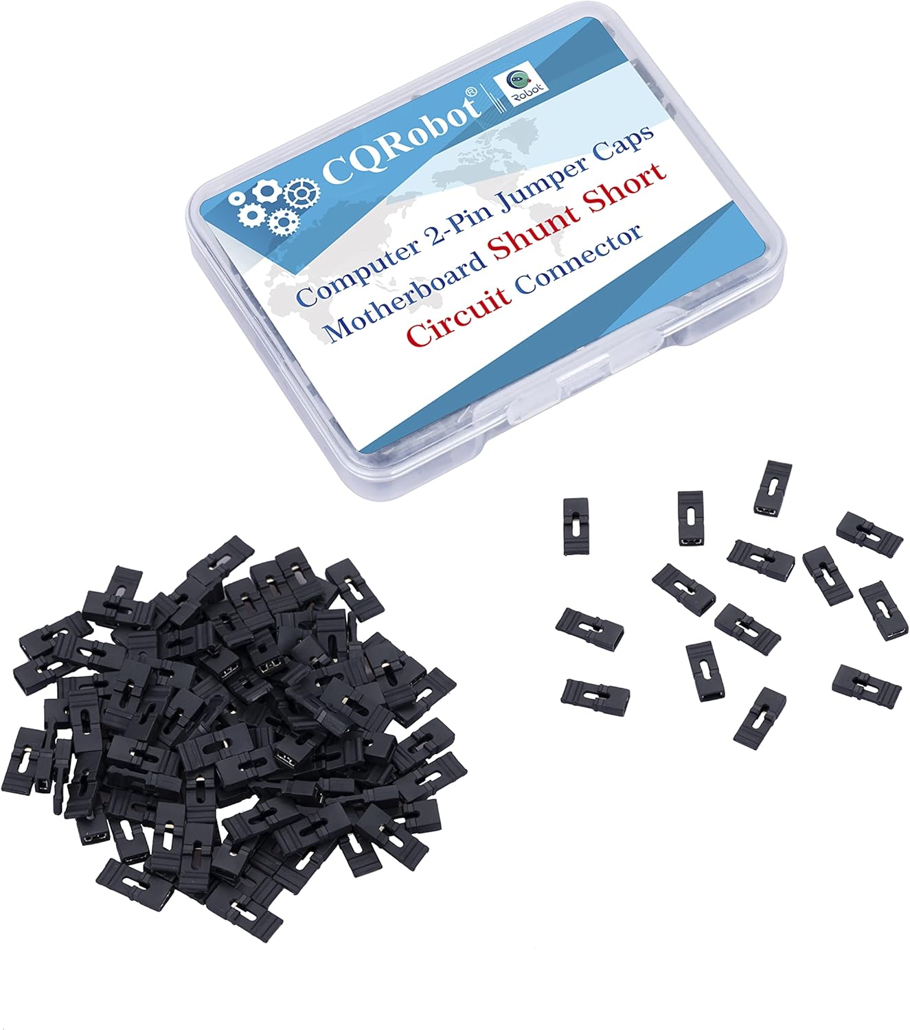 Amazon.com: CQRobot 100 Pieces Black Standard Computer Jumper Caps with ...