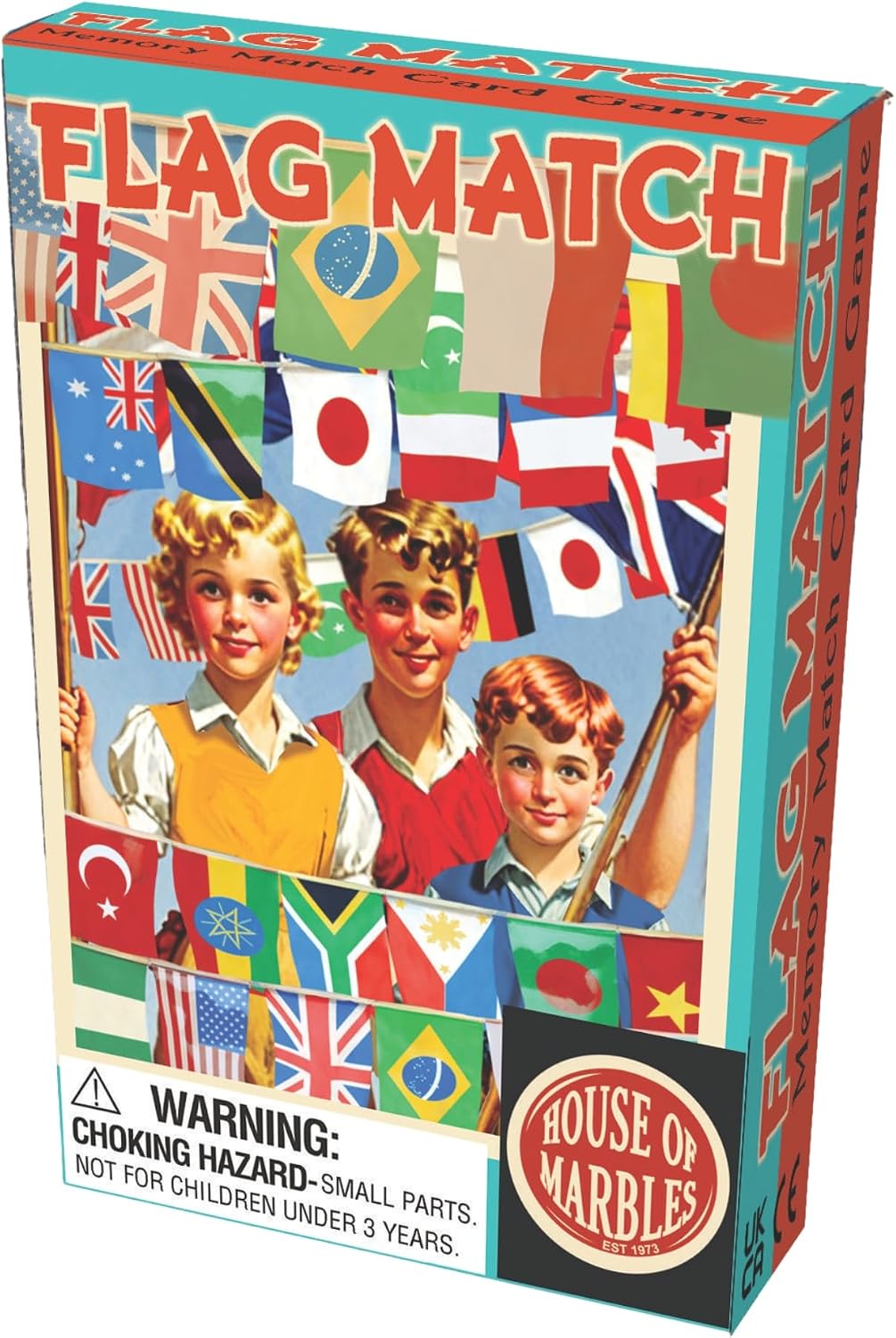 Amazon.com: House of Marbles Flag Match Card Game : Toys & Games