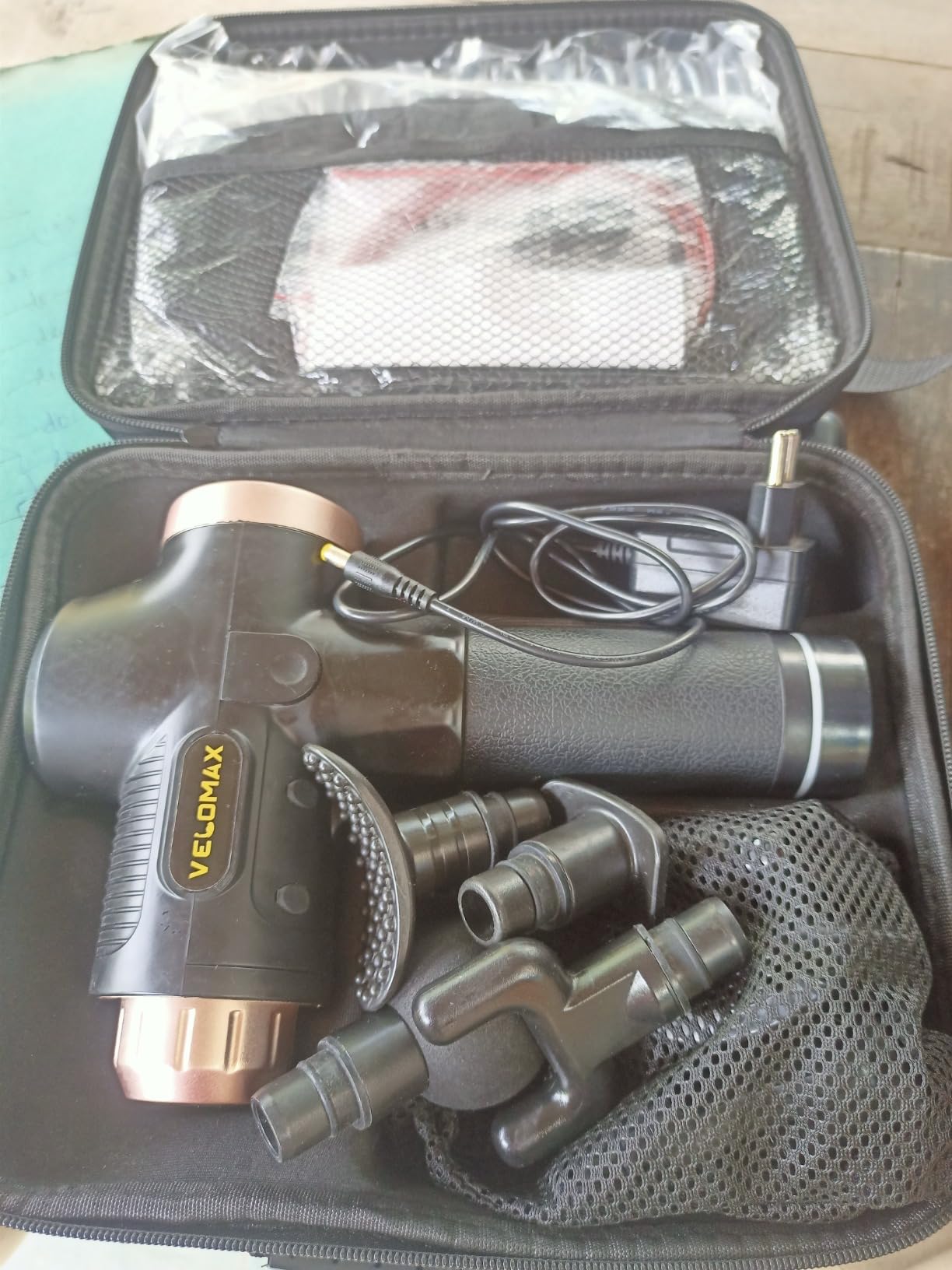 VELOMAX Brushless Professional Massage Gun Deep Tissue with 12 Massager ...