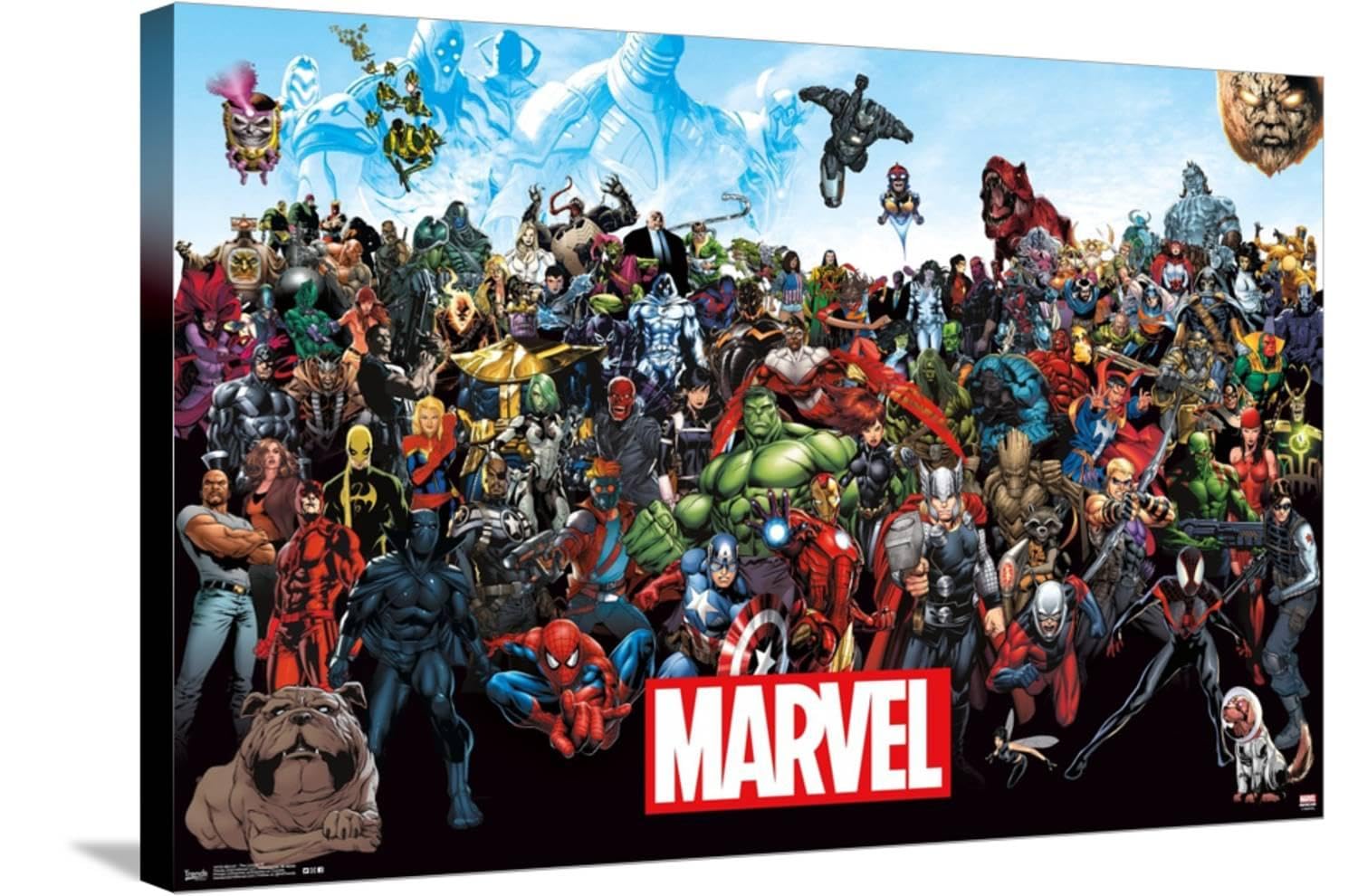 Amazon.com: Trends International Marvel Comics The Marvel Lineup Wall ...