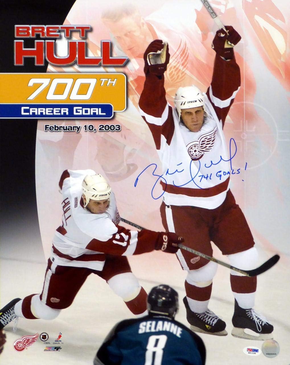 Brett Hull Autographed Photograph - 16x20#6 741 Goals - PSA/DNA ...