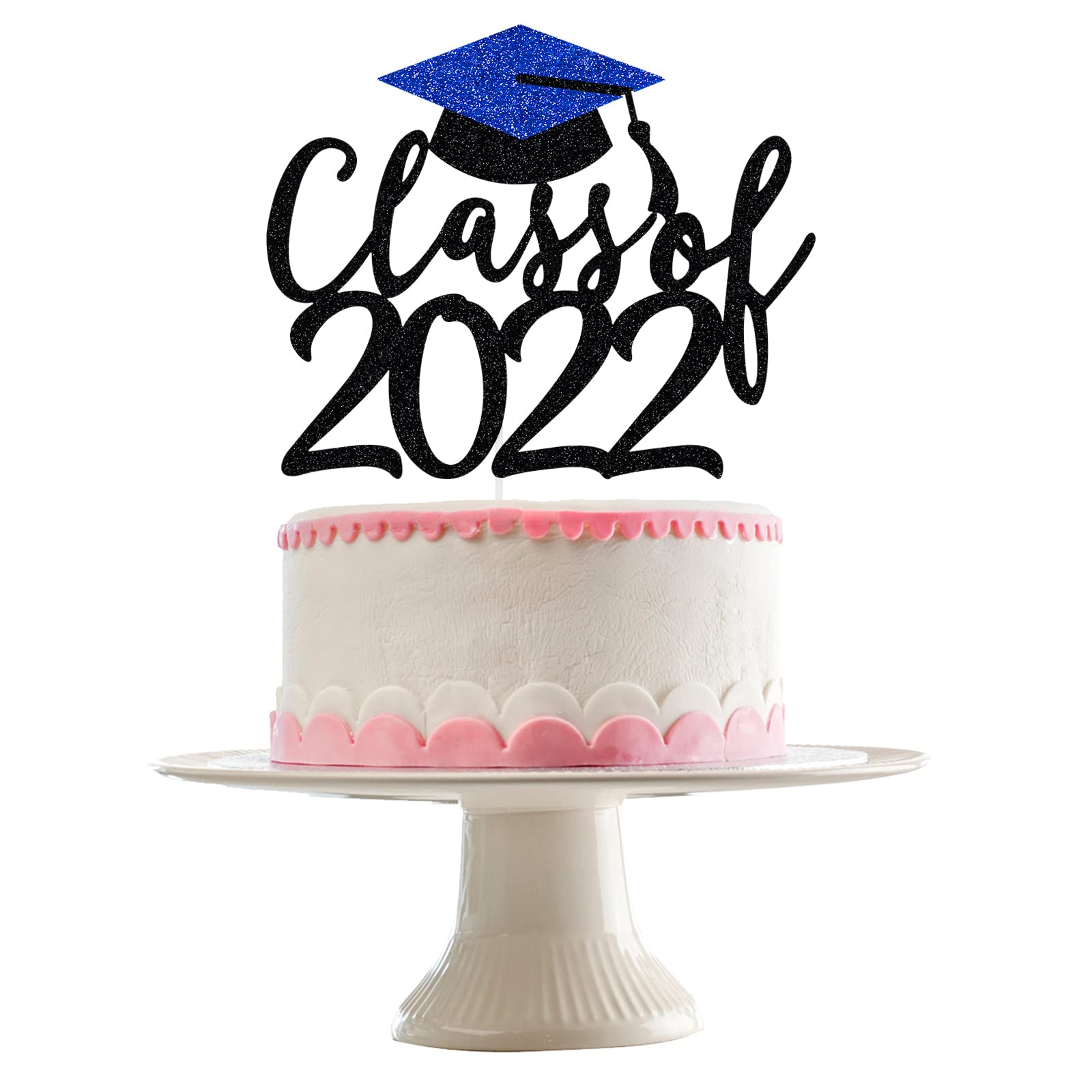 Buy Graduation Cake Topper 2022- Class of 2022 Cake Topper Blue & Black ...