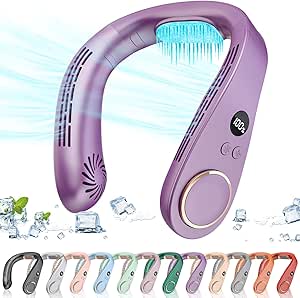 Neck Air Conditioner Portable,Personal Fans Around Neck USB Battery ...