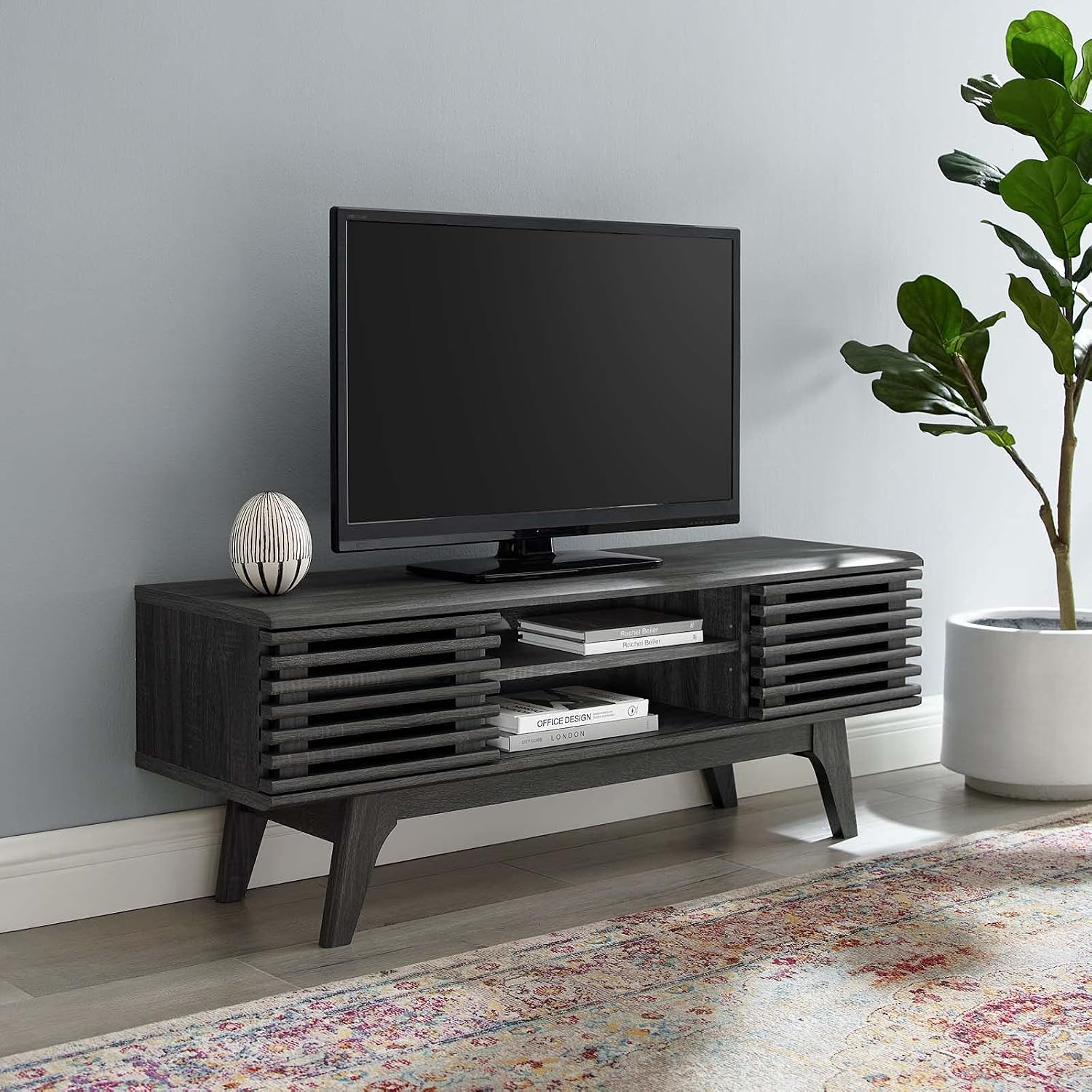 Amazon.com: Modway Render Mid-Century Modern Low Profile 46 Inch Media ...