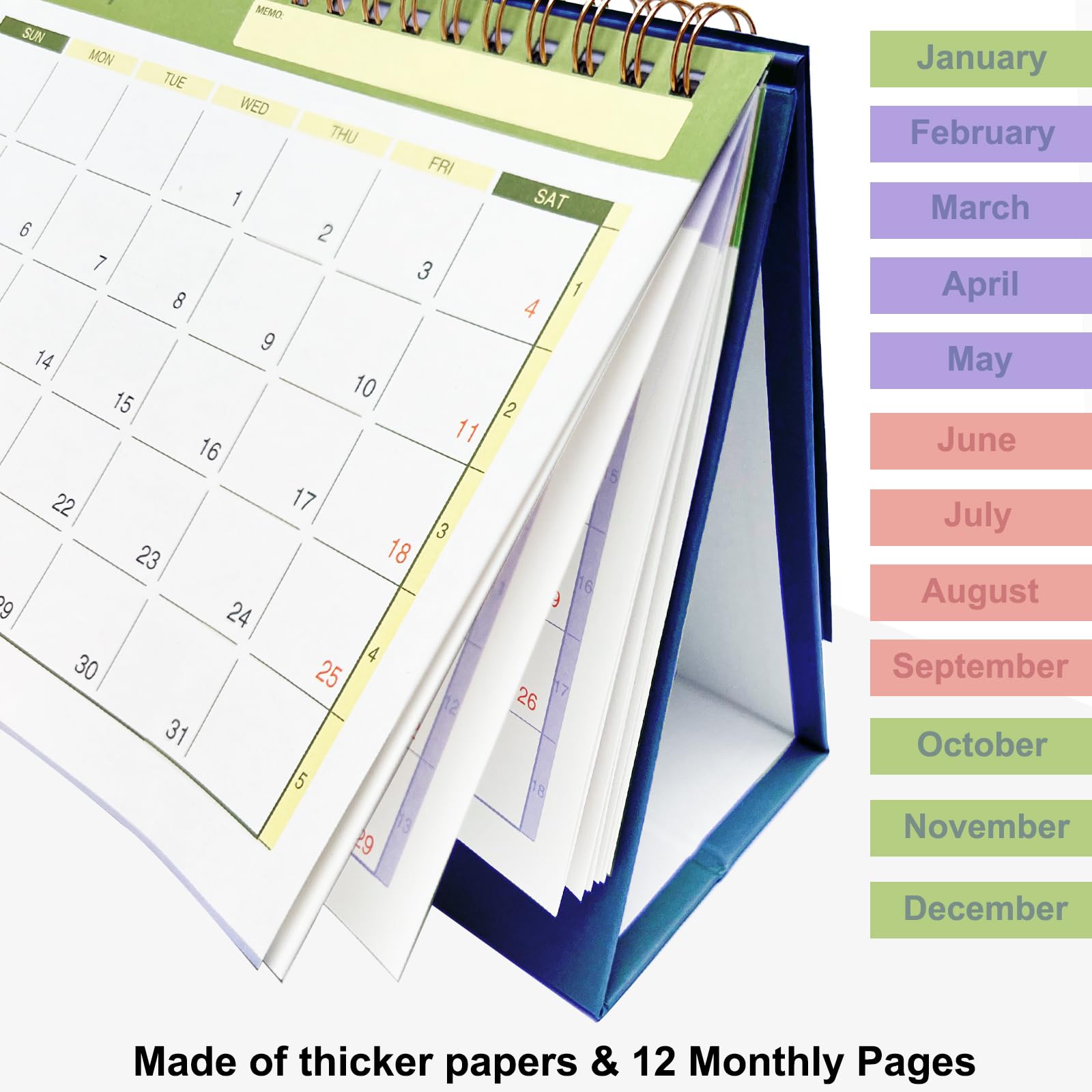Snapklik.com : 2025 Small Desk Calendar, Standing Flip Desk Calendar ...