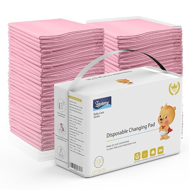 Amazon.com: Disposable Changing Pad Liners (100 Pack) Super Soft ...