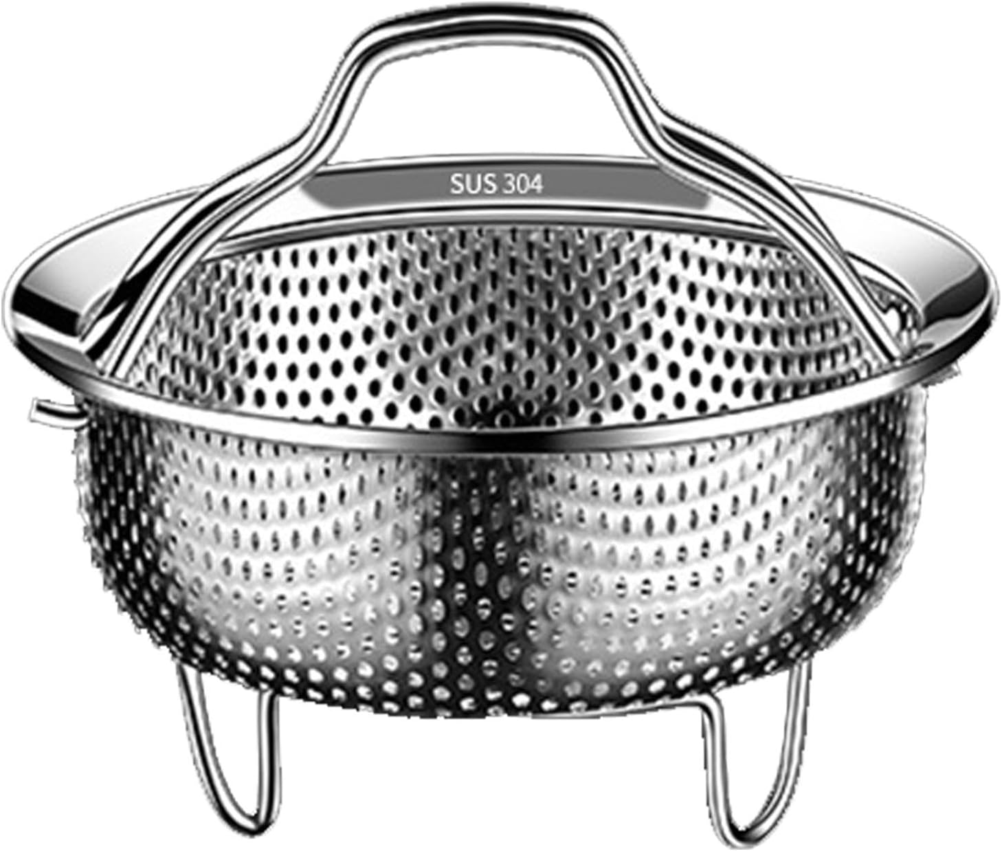 Food Steamer Basket, Steamer Insert 14 cm, Vegetable Tray with Handle ...