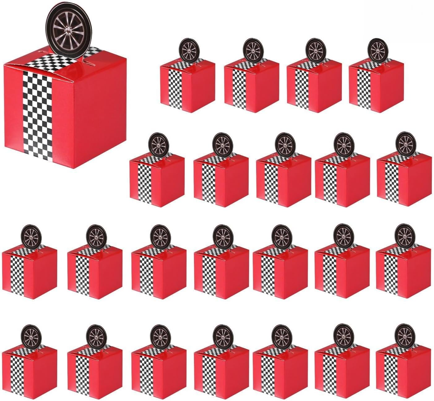 Amazon.com: HappFestiv 24 Pcs Race Car Party Favor Boxes, 2.17inch ...