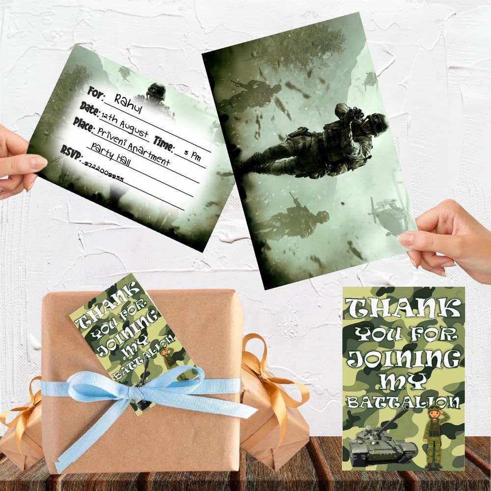 Camo Birthday Party Invitation Templates Free Editable Army Invitation