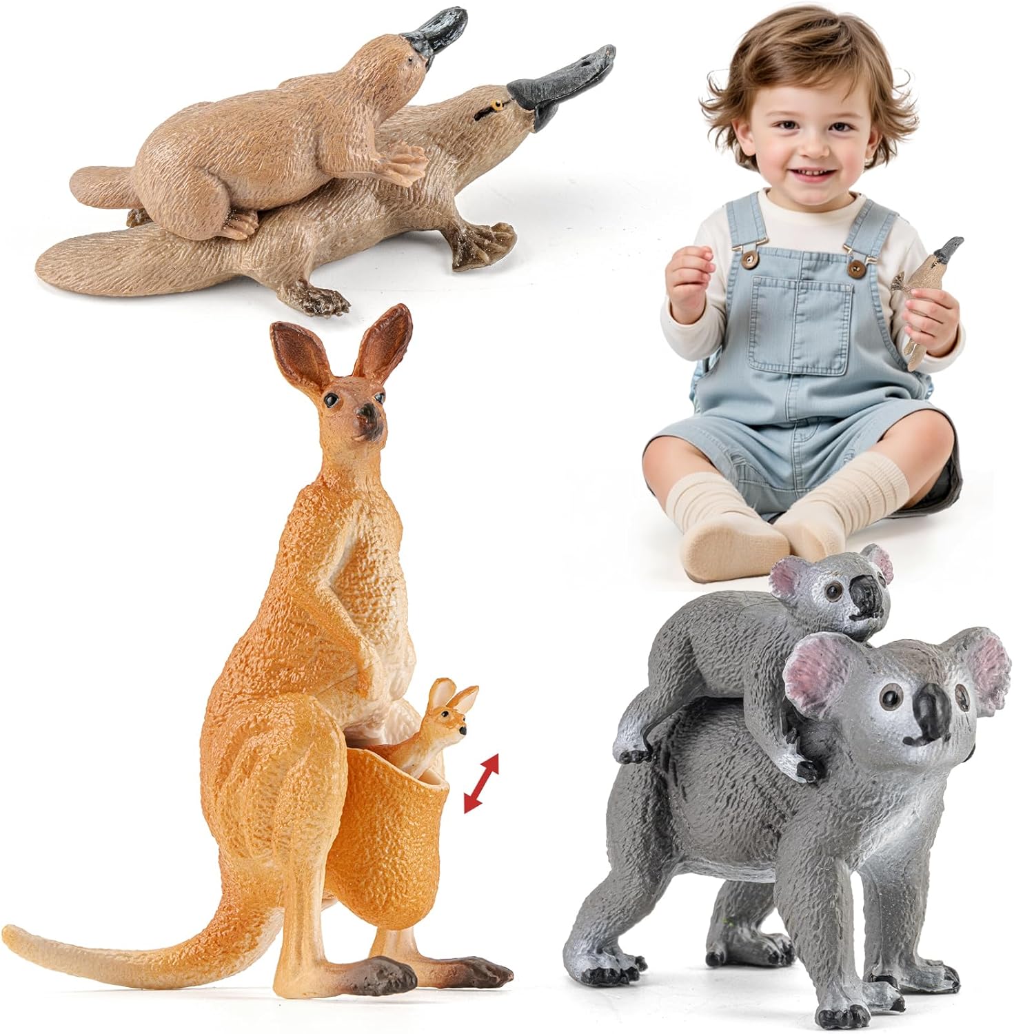 Amazon.com: THINKBAY 6PCS Australian Animal Figurines Family Toys for ...