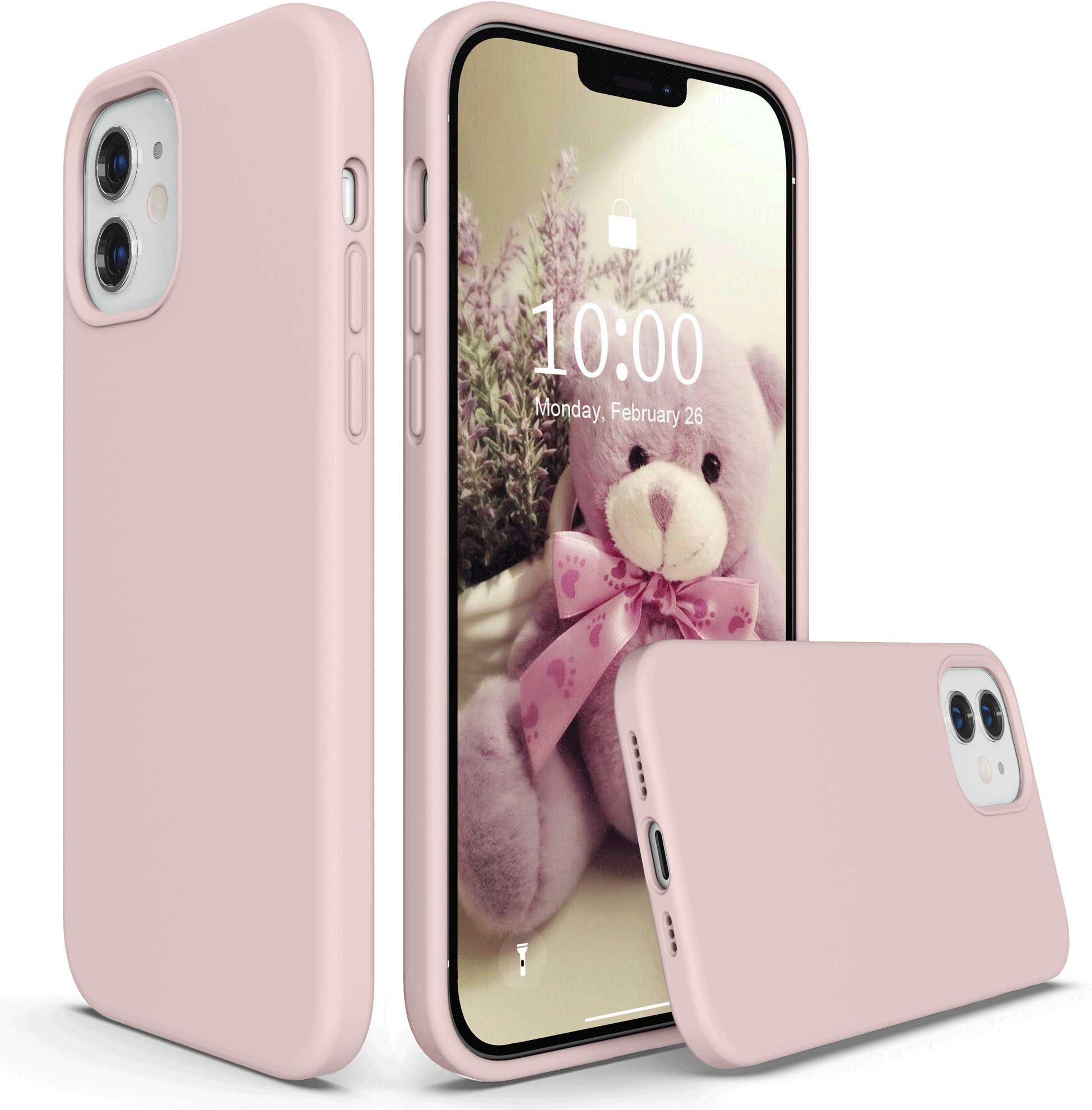 SURPHY Silicone Case Compatible with iPhone 12 Case, iPhone 12 Pro Case ...