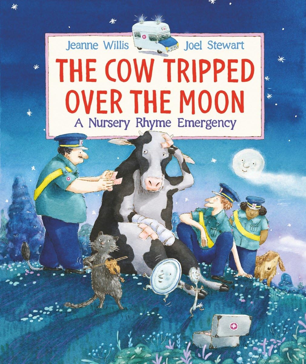 Amazon.com: The Cow Tripped Over the Moon: A Nursery Rhyme Emergency ...