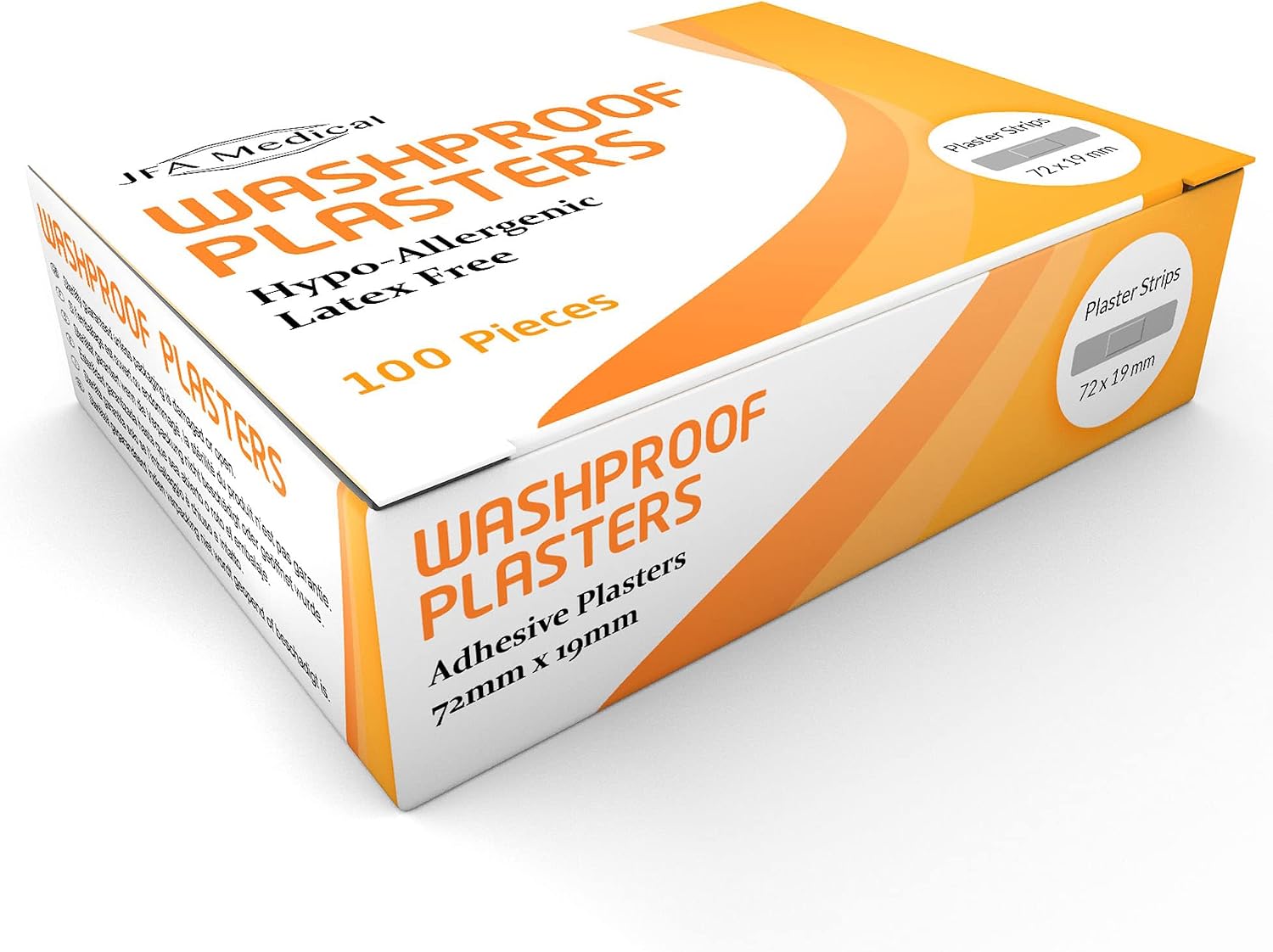JFA Washproof Medium Strip 19x72mm 100 Plasters Per Pack – BigaMart