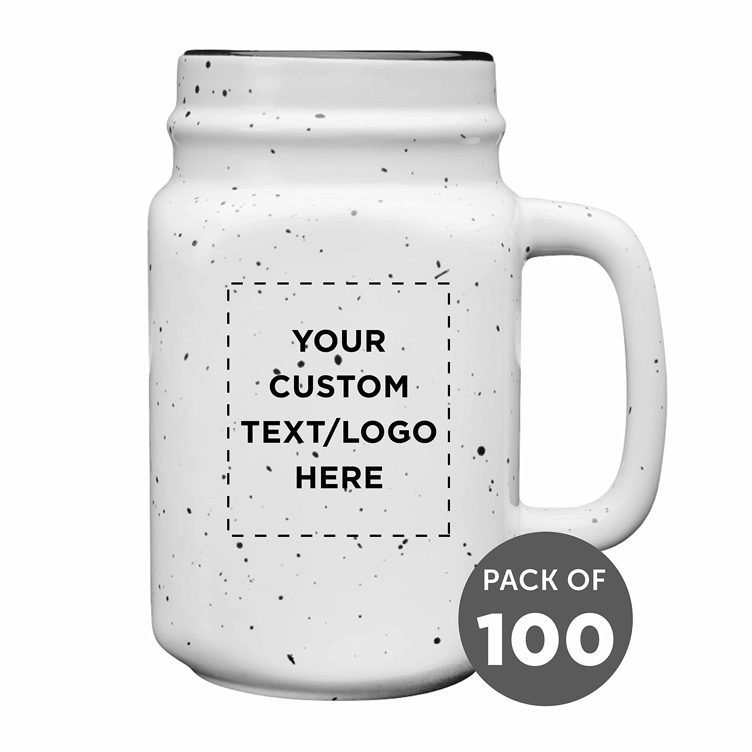 Mason Jar With Handle Outline