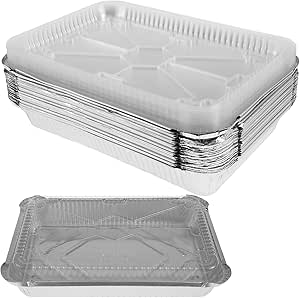 25 Pcs Aluminium Foil Baking Trays, Aluminium Foil Trays Containers ...