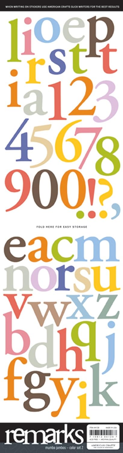 Amazon.com: American Crafts Remarks Cardstock Stickers, Mumbo Jumbos ...