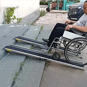 Amazon.com: Handicap Ramps Wheelchair Ramp Portable Stainless Steel ...