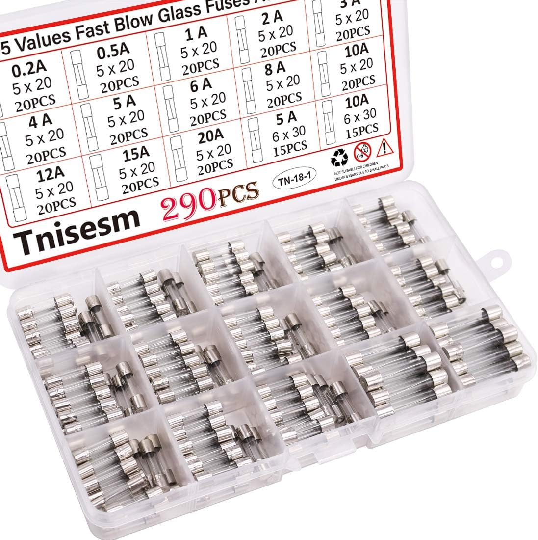 Cartridge Fuses 32V FA 3AG 8A (5 pieces) - Amazon.com